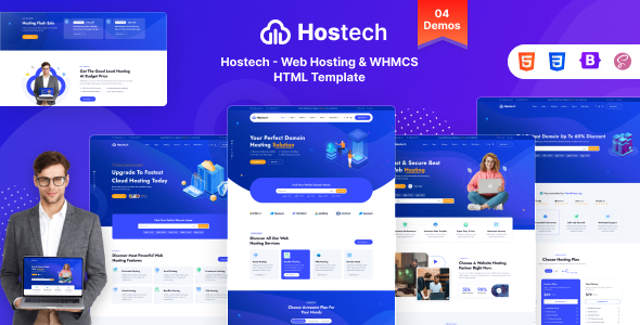 Hostech - Web Hosting Service HTML Template by Gramentheme | ThemeForest